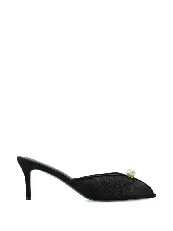 BLACK SUEDE STUDIO Debby Peep-toe Pumps