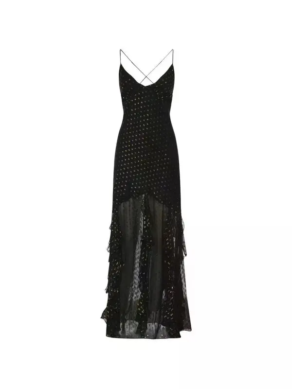 For Love & Lemons Elea Maxi Dress - Black