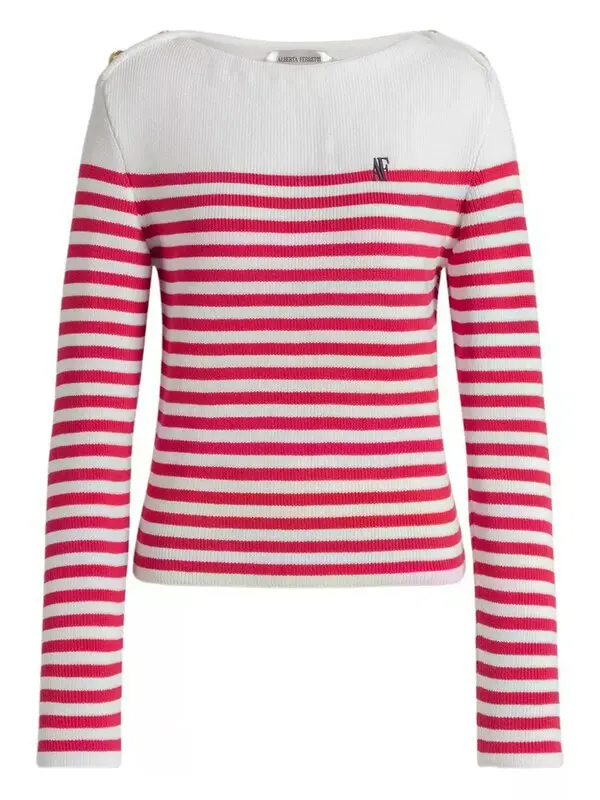 Alberta Ferretti Striped Knitwear Top