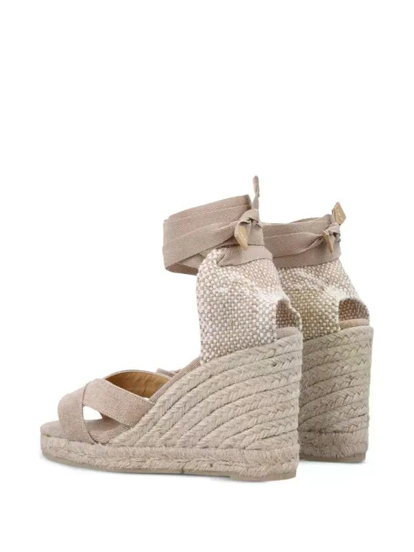CastaÑer Bailey Criss-cross Espadrille Wedges - Neutrals