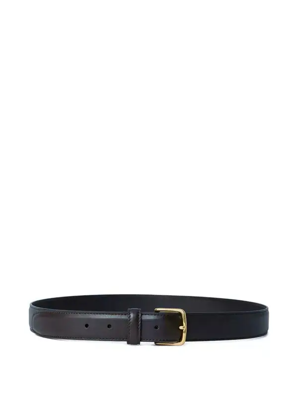 THE ROW Buckled Leather Belt - Brown