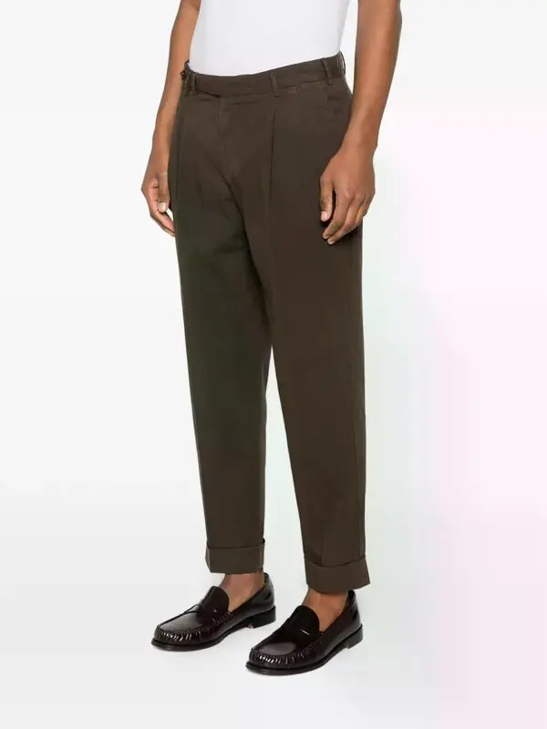 PT TORINO Pleated Cuffed Trousers
