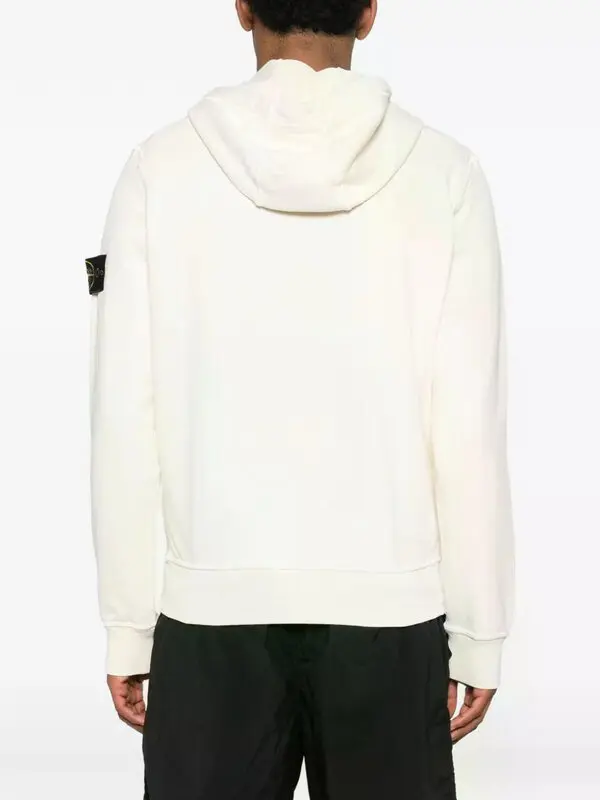 Stone Island Hooded Zip-up - Neutrals