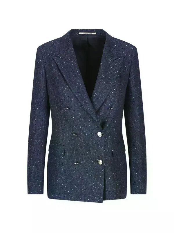 Tagliatore Sequin-embellished Double-breasted Blazer