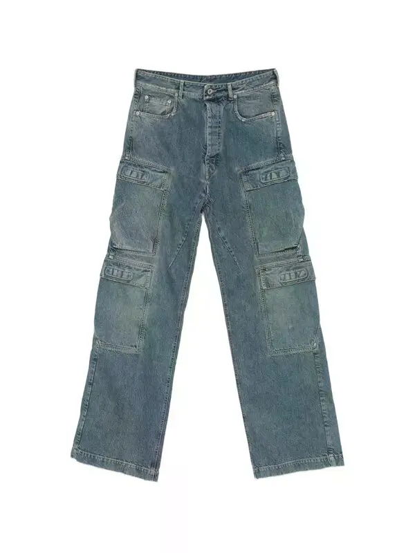 Rick Owens Distressed Cargo Jeans