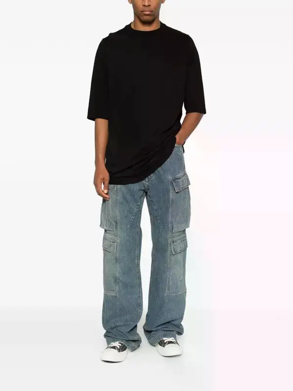 Rick Owens Distressed Cargo Jeans