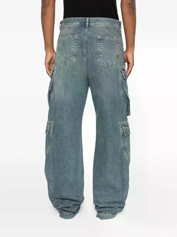 Rick Owens Distressed Cargo Jeans