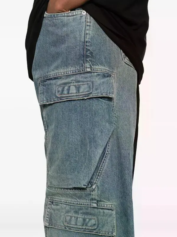 Rick Owens Distressed Cargo Jeans