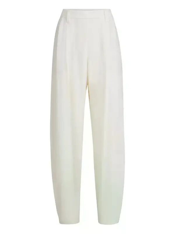 Brunello Cucinelli Pleated Monili-detail Trousers