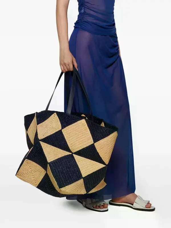 Loewe Xxl Puzzle Fold Tote Bag - Blue