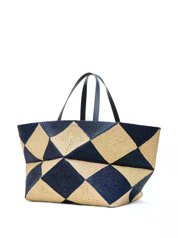 Loewe Xxl Puzzle Fold Tote Bag - Blue