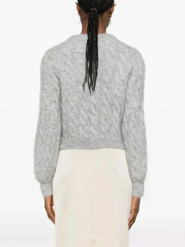 Alessandra Rich Cable-knit Cardigan
