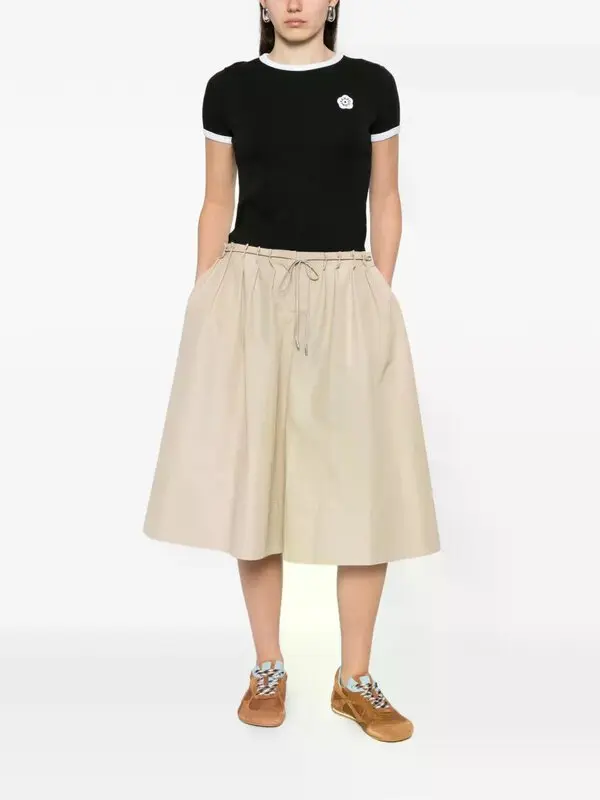 Kenzo Embroidered-flower T-shirt - Black