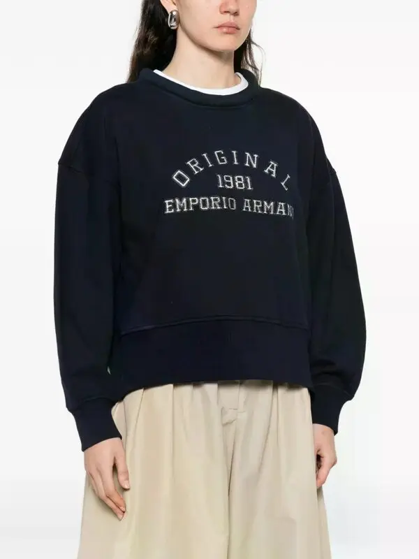 Emporio Armani Oversized Long-sleeve Sweatshirt