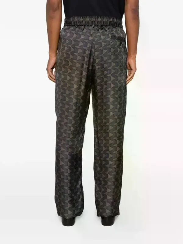 Giorgio Armani Geometric-pattern Trousers