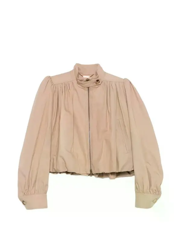 Chloé Ruched High-neck Jacket