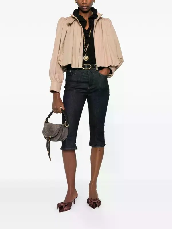 Chloé Ruched High-neck Jacket