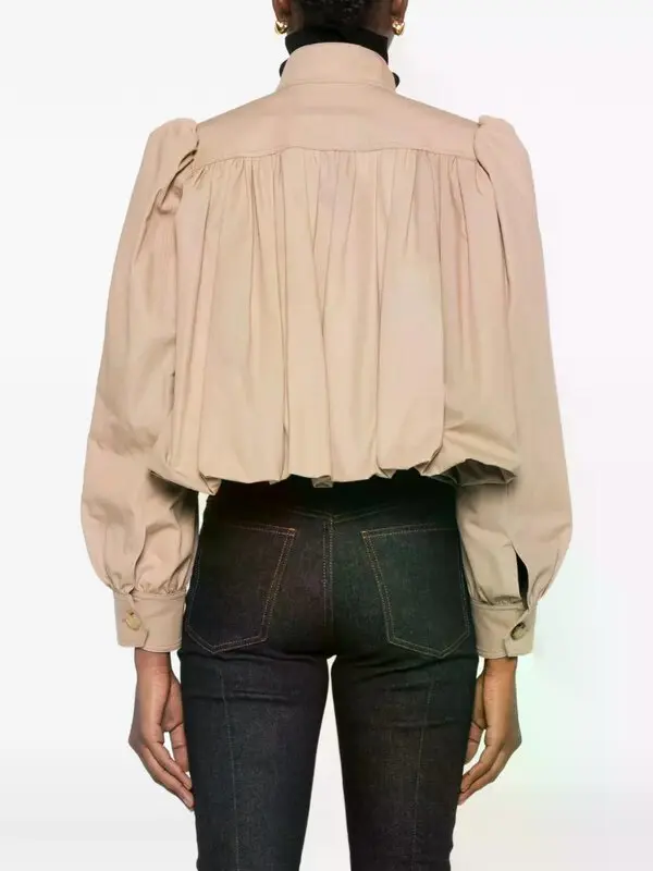Chloé Ruched High-neck Jacket