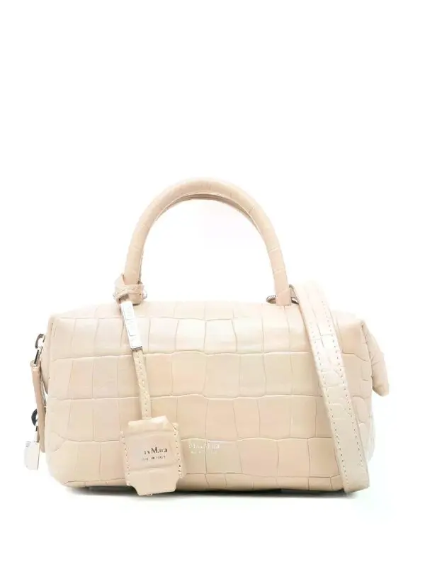 Max Mara Top-handle Croco-effect Mini Bag