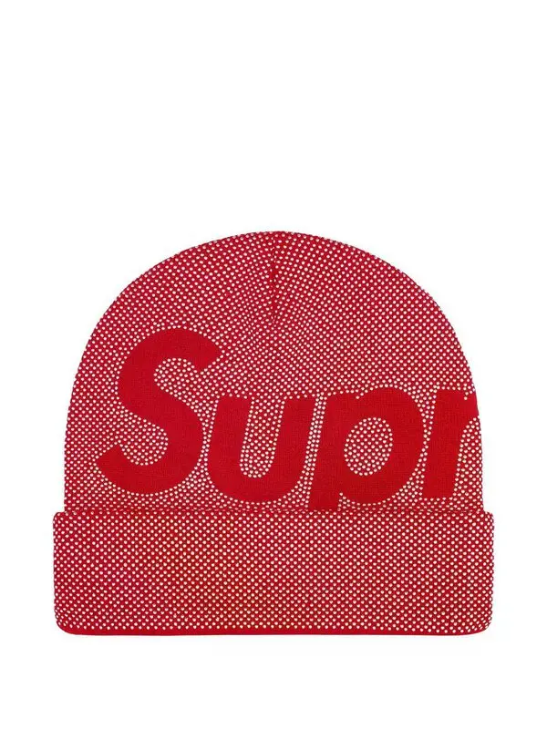 Supreme Logo-detail Beanie - Red