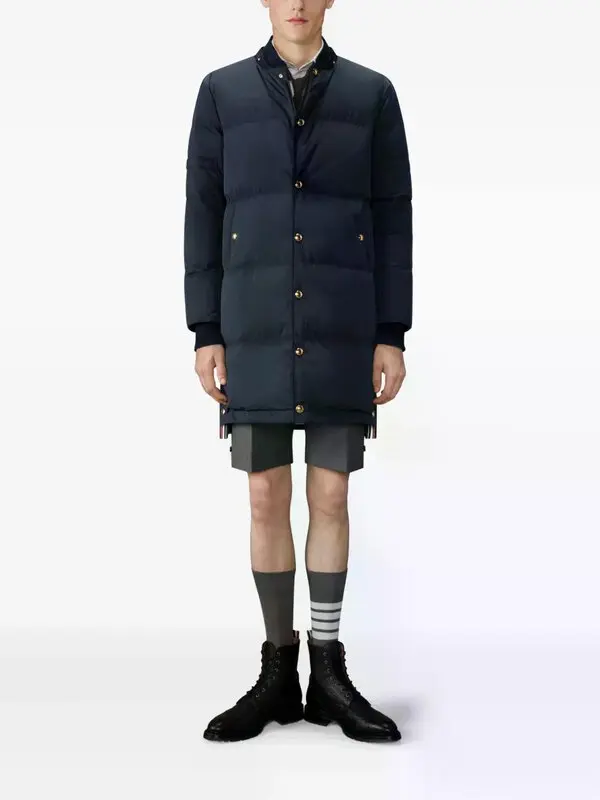 Thom Browne Hooded Button-fastening Coat