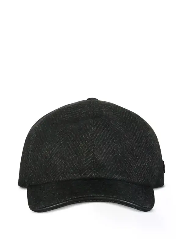 MOORER Herringbone Baseball Cap - Green