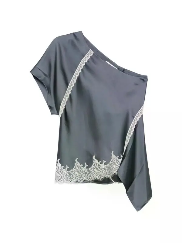 IRO PARIS Lace Asymmetric Top