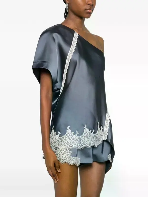 IRO PARIS Lace Asymmetric Top