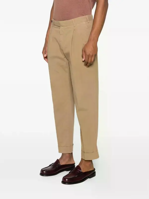 PT TORINO Pleated Trousers - Brown