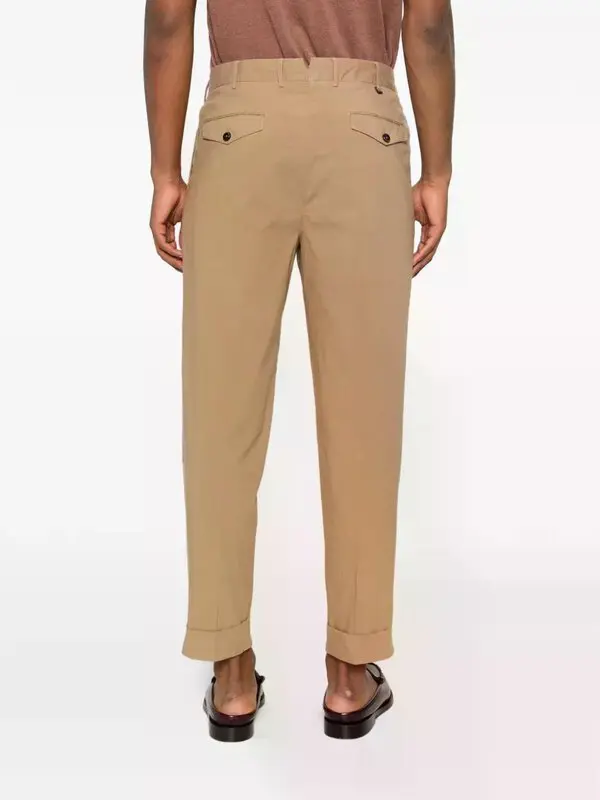 PT TORINO Pleated Trousers - Brown