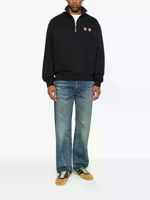 Maison Kitsuné Fox-head Half-zip Sweatshirt