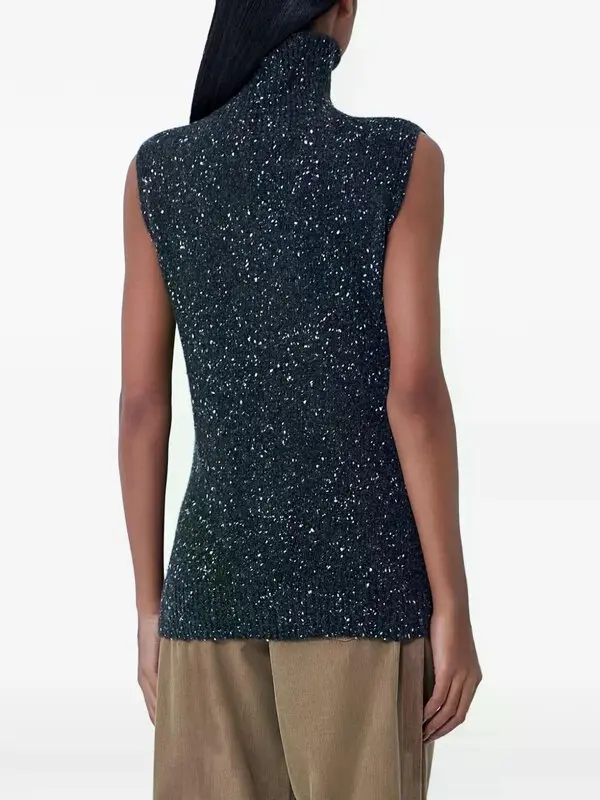 THE ROW Speckled Sleeveless Top - Grey