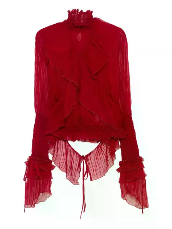 Blumarine Ruffled Detail Blouse