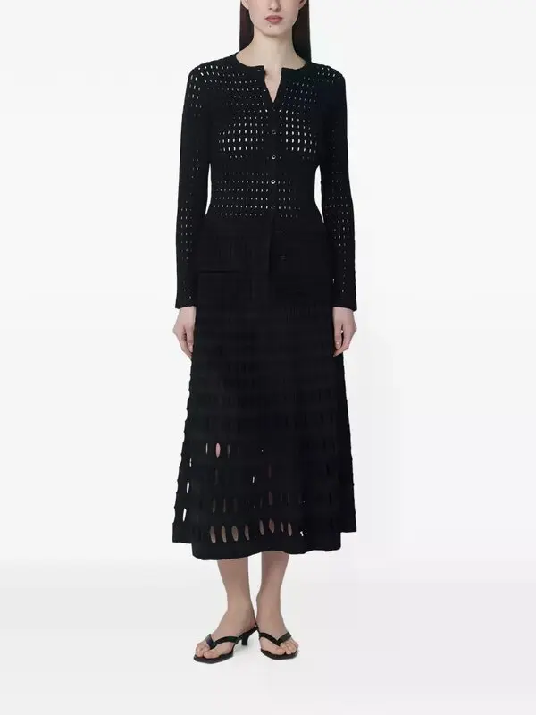 Simkhai Mabel Open-knit Cardigan - Black