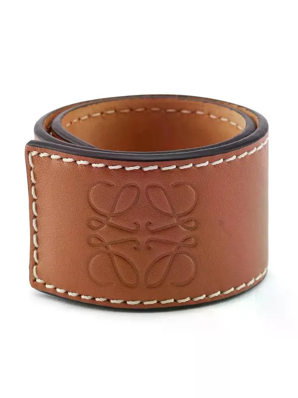 Loewe Anagram Slap Wrap Bracelet - Brown