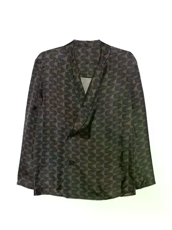 Giorgio Armani Geometric-patterned Blazer