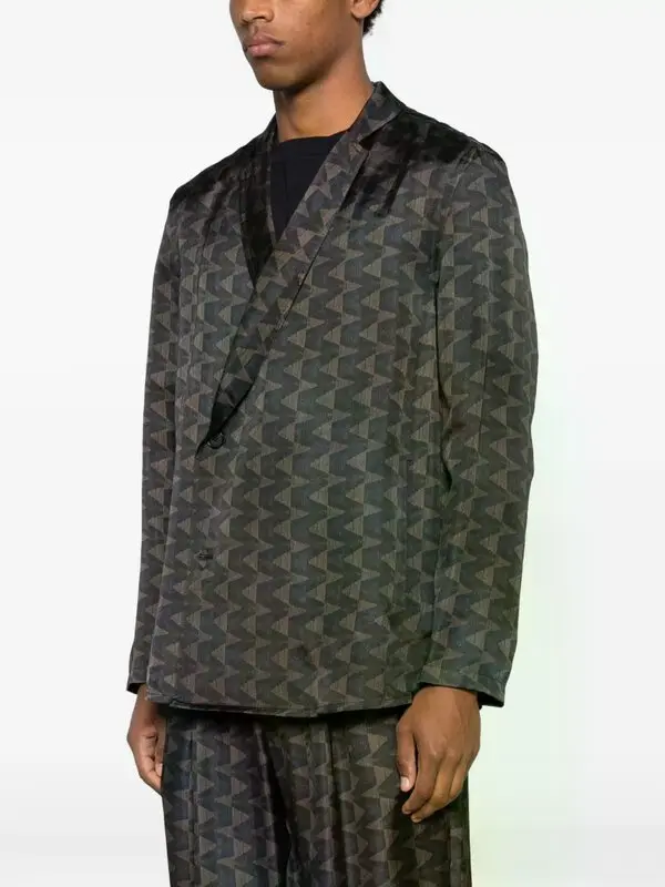 Giorgio Armani Geometric-patterned Blazer
