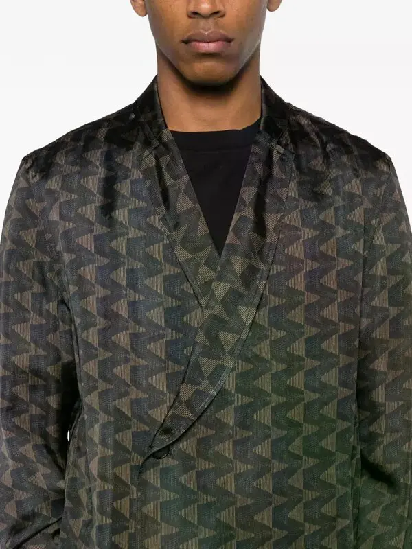 Giorgio Armani Geometric-patterned Blazer