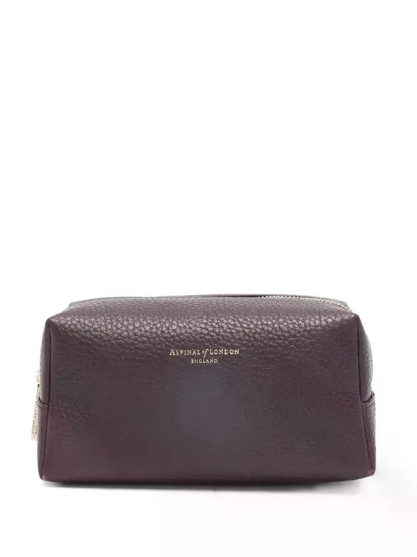ASPINAL OF LONDON Logo-detail Makeup Bag - Purple