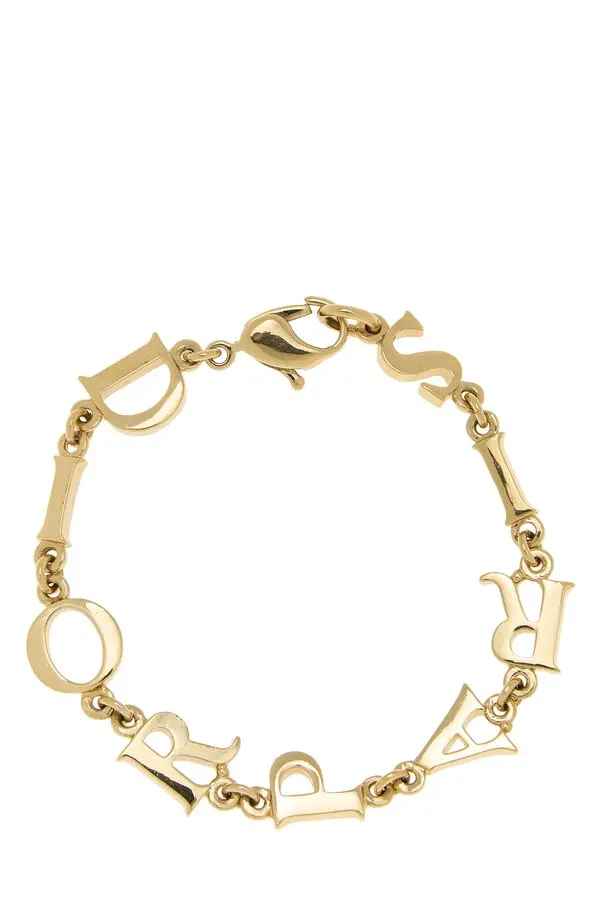 Dior Letters Charm Bracelet - Gold