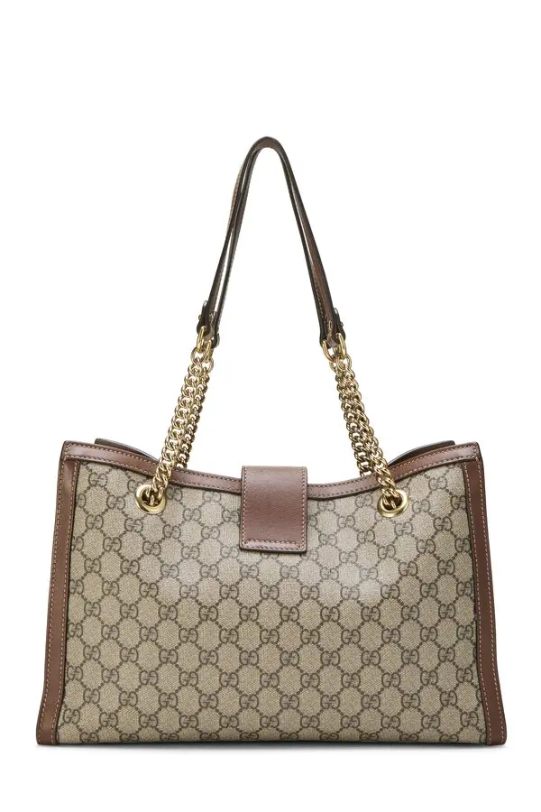 Gucci Original Gg Supreme Canvas Padlock Tote