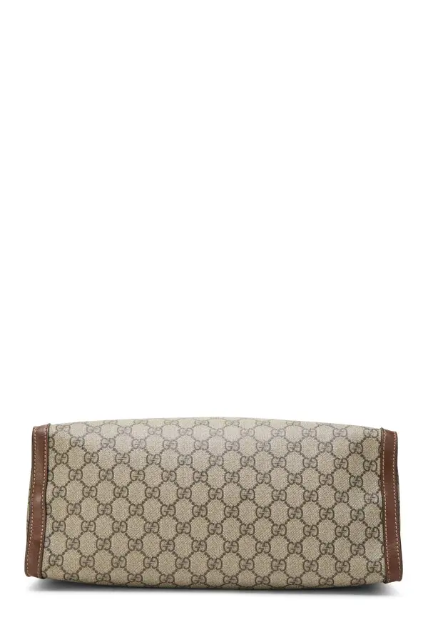 Gucci Original Gg Supreme Canvas Padlock Tote