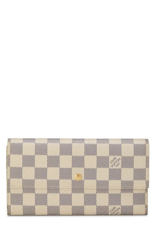 LOUIS VUITTON Damier Azur International Wallet - Brown