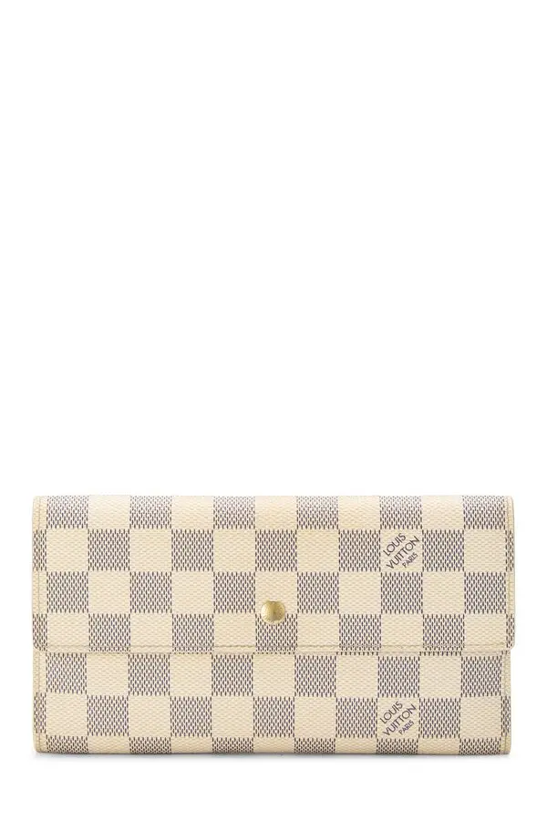 LOUIS VUITTON Damier Azur International Wallet - Brown