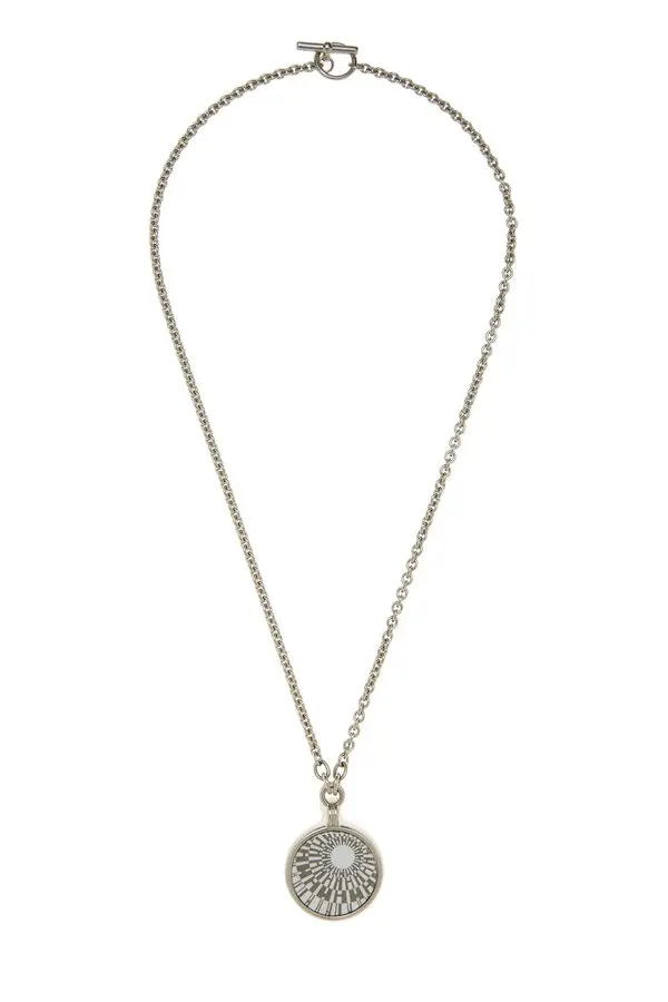 Hermès Medaille Op'h Necklace - Silver