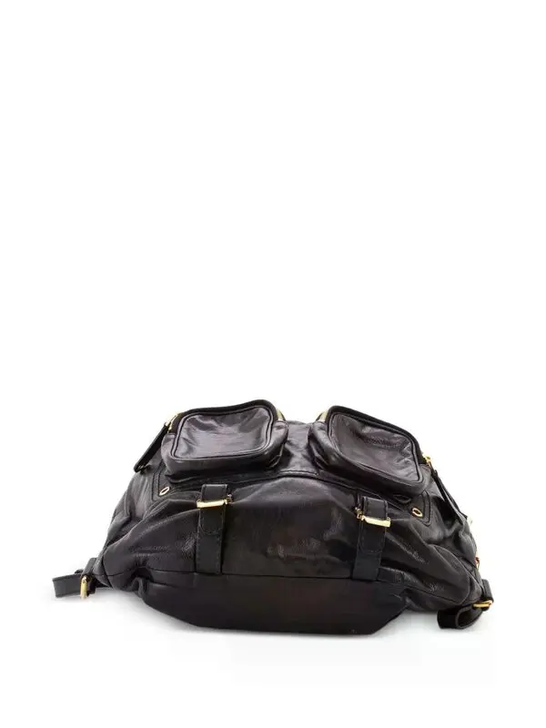 Gucci Darwin Convertible Leather Medium Backpack
