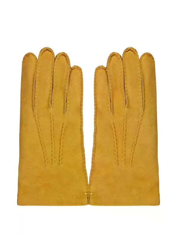 MOORER Panelled Gloves - Yellow