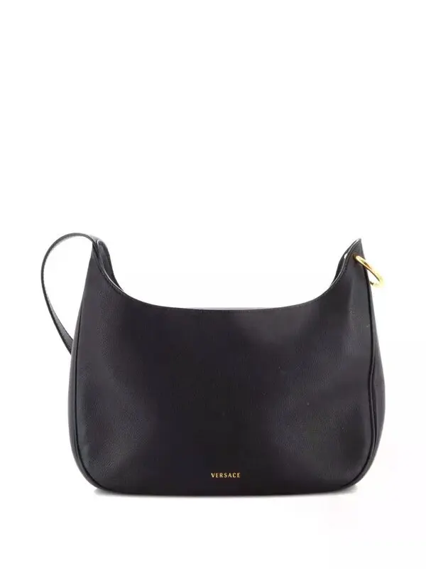 Versace La Medusa Leather Medium Hobo Bag