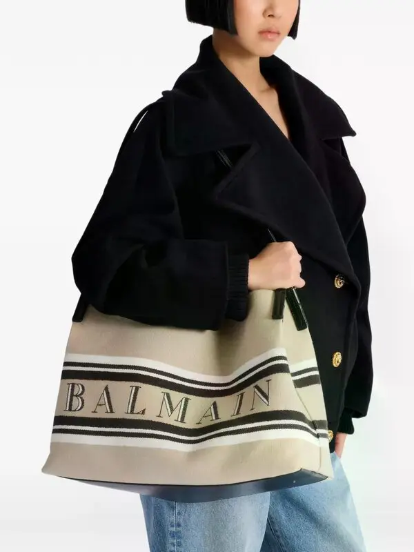 Balmain Medium Shoulder Bag - Neutrals