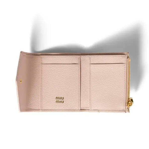 Miu Miu Small Leather Wallet - Gem